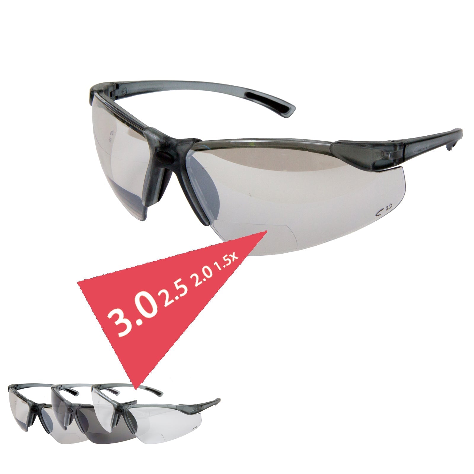 Vision Safe Bifocal Safety Glasses Reader 101 | SunSafe Australia